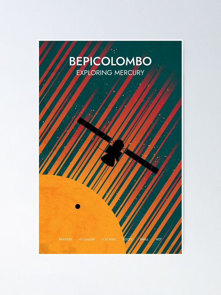 "BepiColombo. Exploring Mercury (Pop)" Poster for Sale by BGALAXY ...