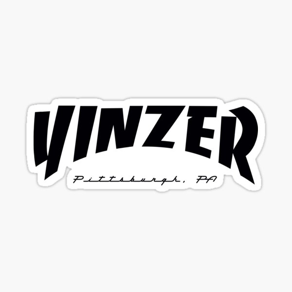 "YINZER (black)" Sticker for Sale by oldskooldesign | Redbubble