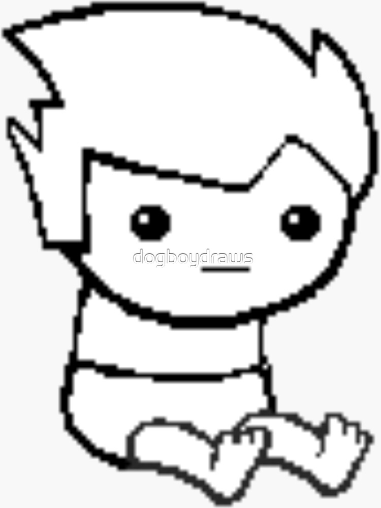 "baby dirk" Sticker for Sale by dogboydraws | Redbubble