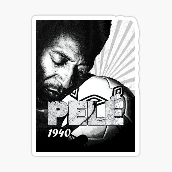 "Brazil's Legend Pele" Sticker for Sale by negibhamady | Redbubble