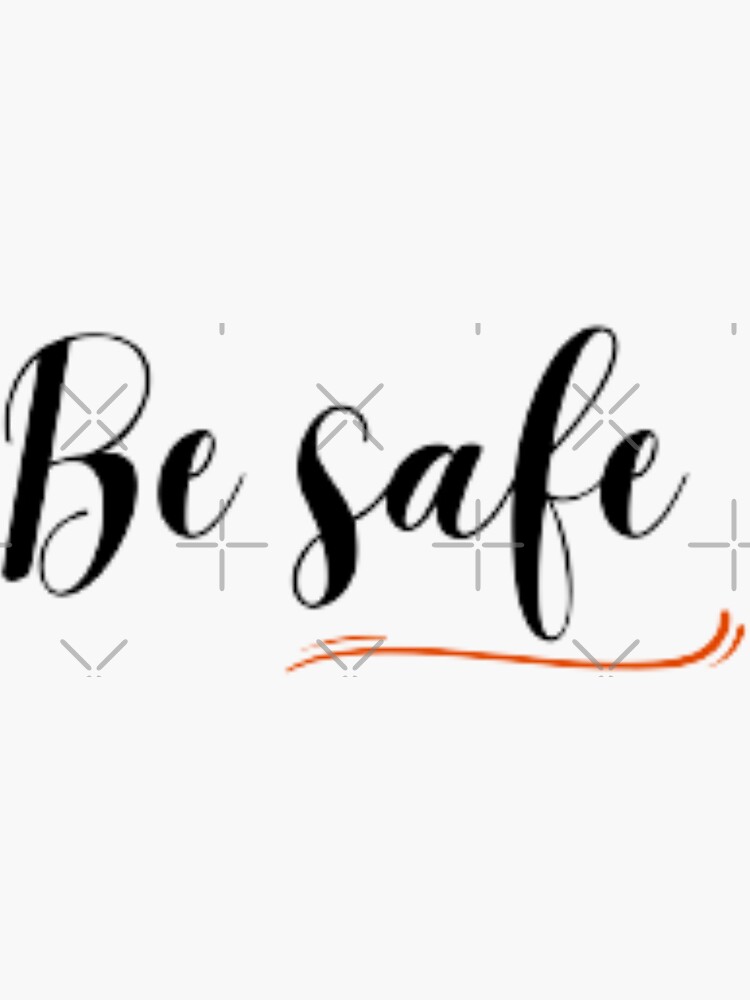 "Affirmation Be Safe" Sticker for Sale by Lingalin | Redbubble