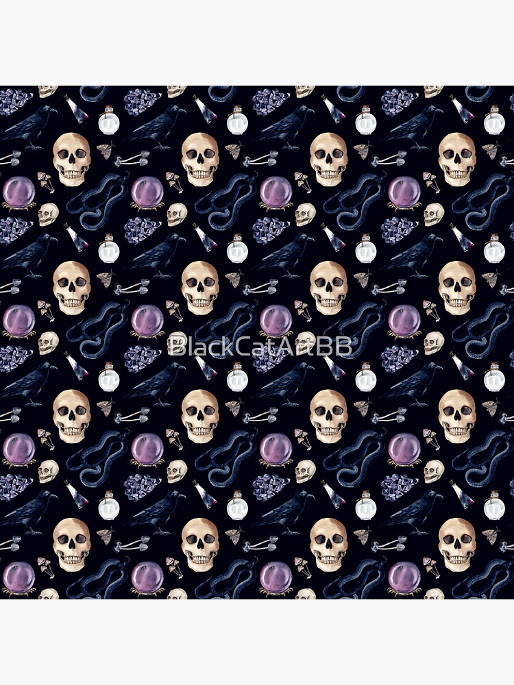 "Spellbound" Sticker for Sale by BlackCatArtBB | Redbubble