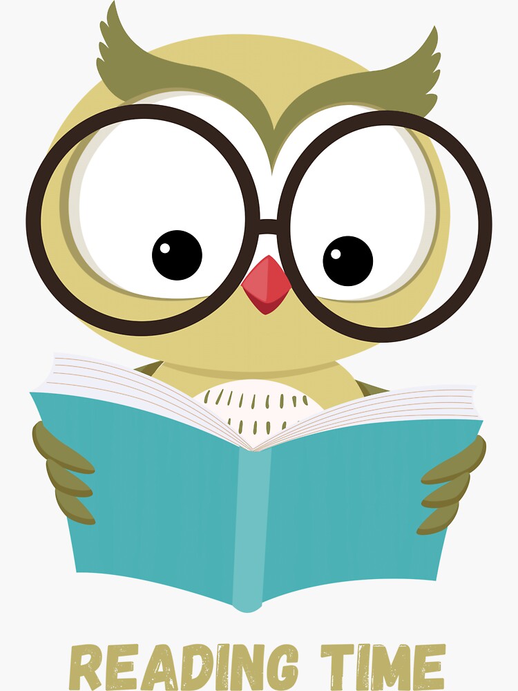 "READ MORE BOOKS, READING TIME Sticker" Sticker for Sale by TamouStyle ...