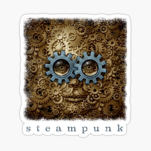 Face Steampunk Stickers | Redbubble