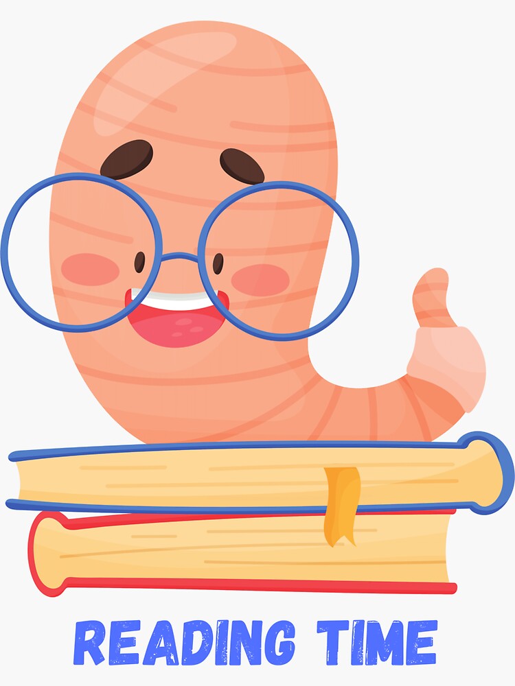 "READ MORE BOOKS, READING TIME Sticker" Sticker for Sale by TamouStyle ...