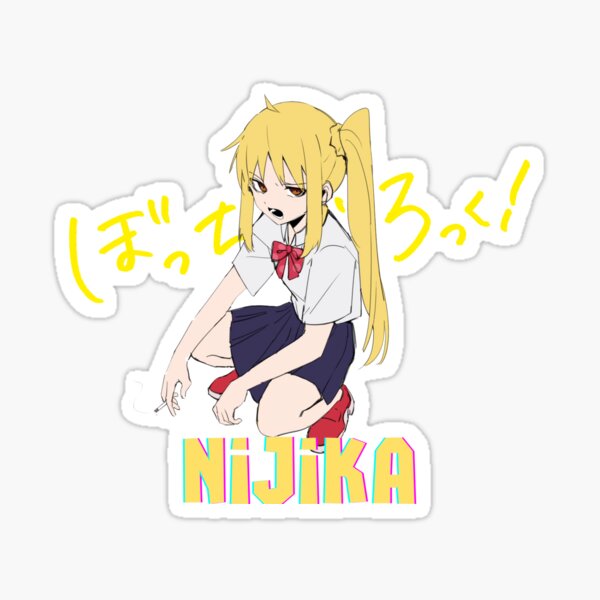 "Nijika Ijichi Bocchi The Rock anime girl" Sticker for Sale by the ...