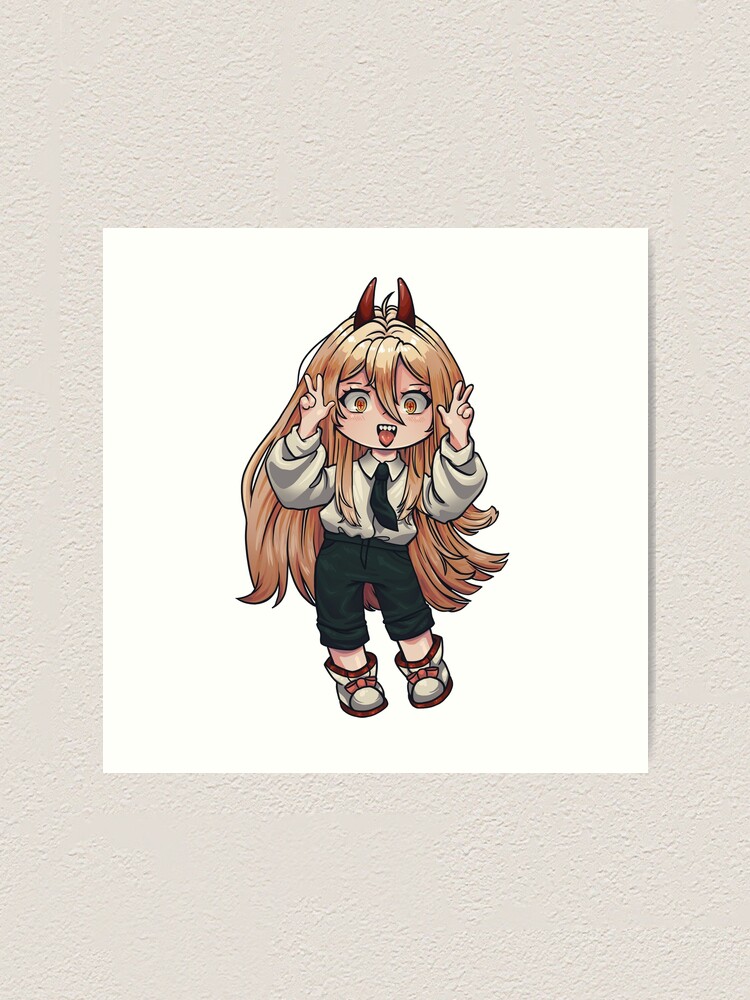 "Power from chainsaw man fan art " Art Print for Sale by HANNASYMO ...