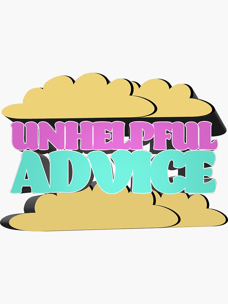 "Unhelpful Advice - Bobby Lee Tigerbelly Podcast Fan Design" Sticker ...