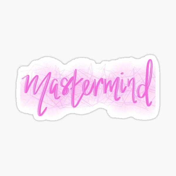 "Mastermind " Sticker for Sale by Drmelliebean | Redbubble