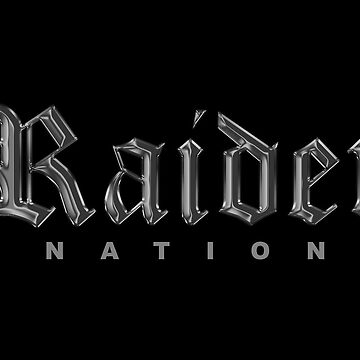 "Raider Nation" Sticker for Sale by Salohman | Redbubble