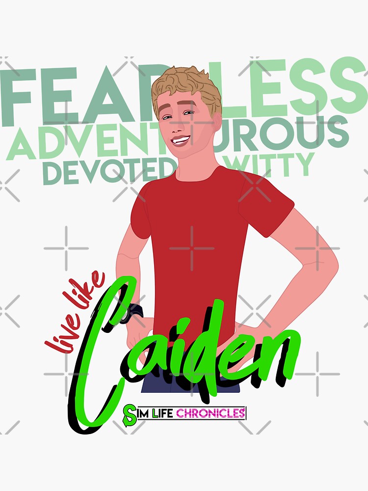 "Live Like...Caiden Scott" Sticker for Sale by SLChronicles | Redbubble