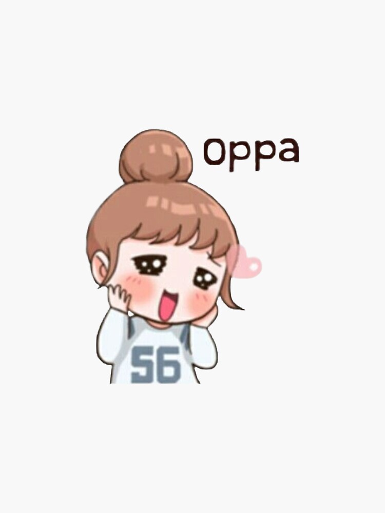 "oppa" Sticker for Sale by Ahmedelhamch | Redbubble
