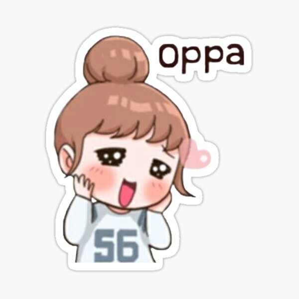 "oppa" Sticker for Sale by Ahmedelhamch | Redbubble