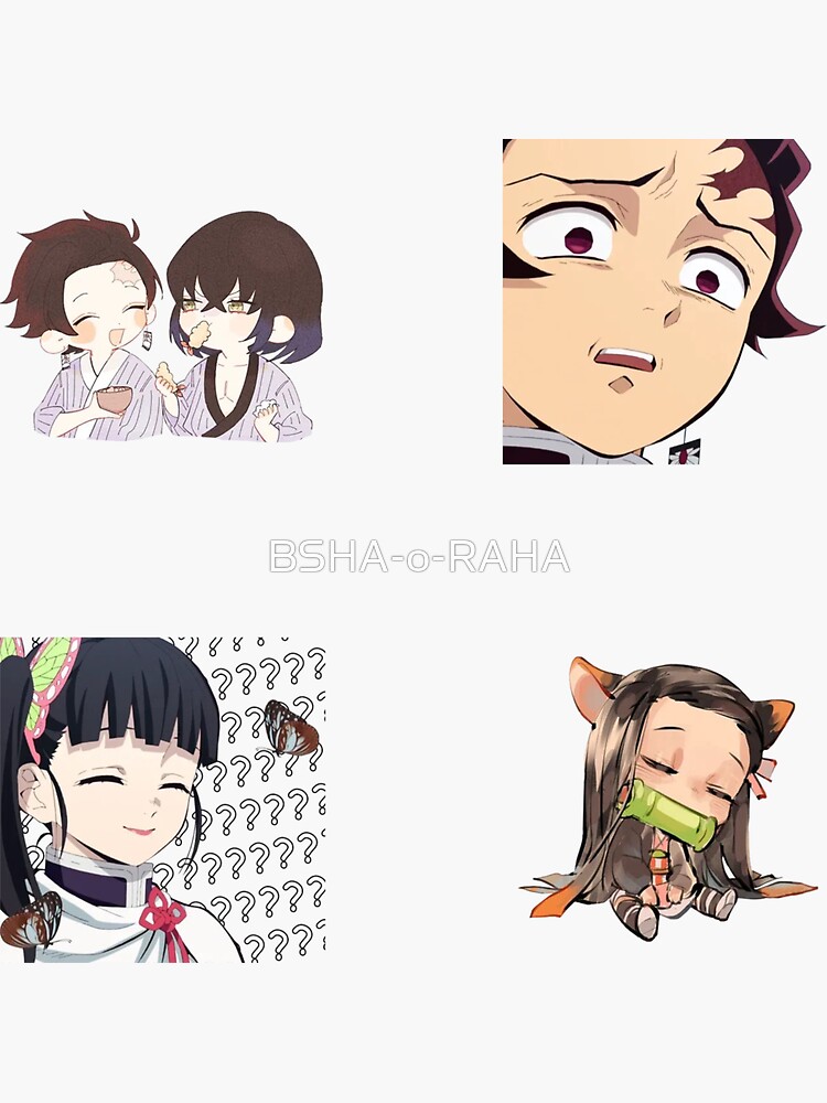 "Kimetsu No Yaiba Chibi Pack" Sticker for Sale by BSHA-o-RAHA | Redbubble