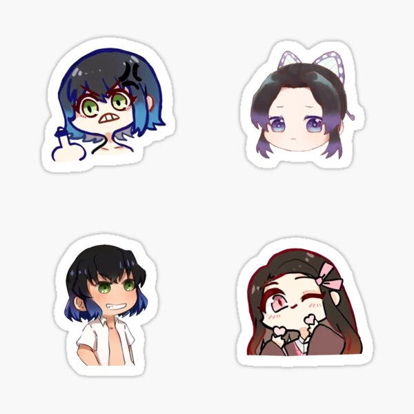 "Kimetsu No Yaiba Chibi Pack" Sticker for Sale by BSHA-o-RAHA | Redbubble