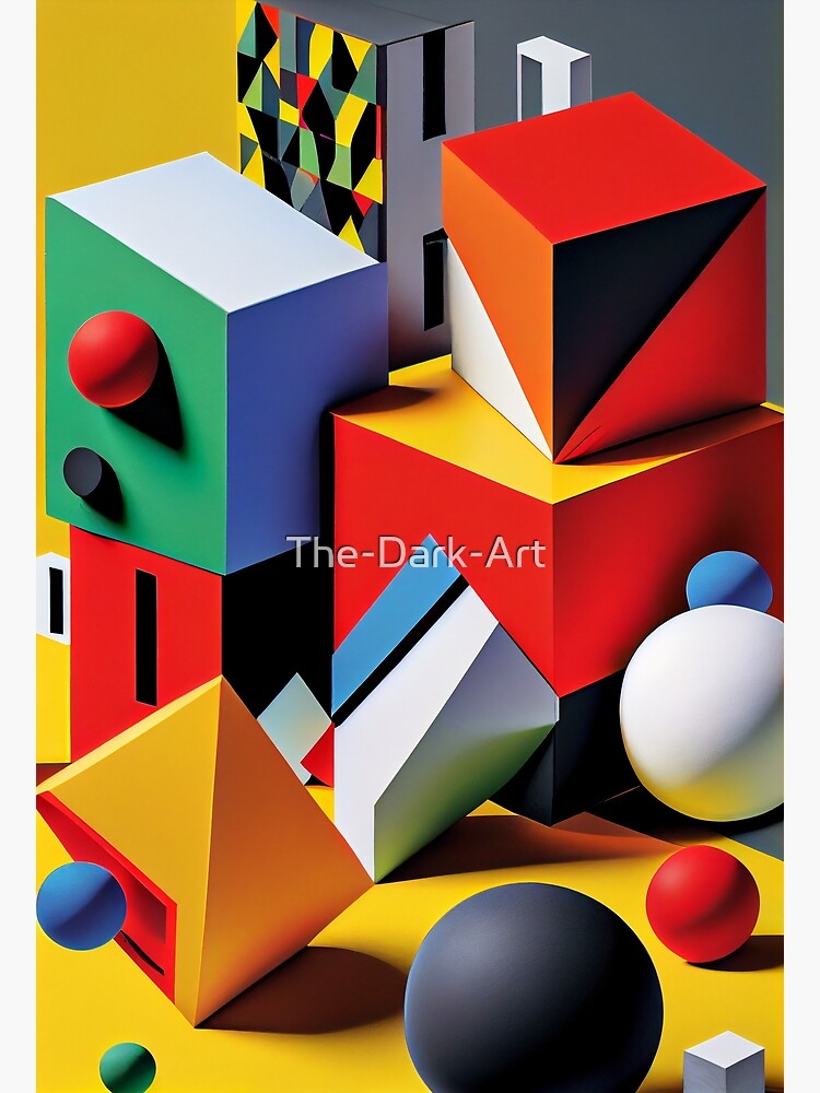 "Bauhaus Geometric and Dynamic Wall Arts" Poster for Sale by The-Dark ...