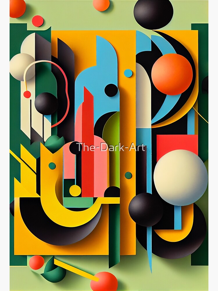 "Bauhaus Geometric and Dynamic Art" Poster for Sale by The-Dark-Art ...