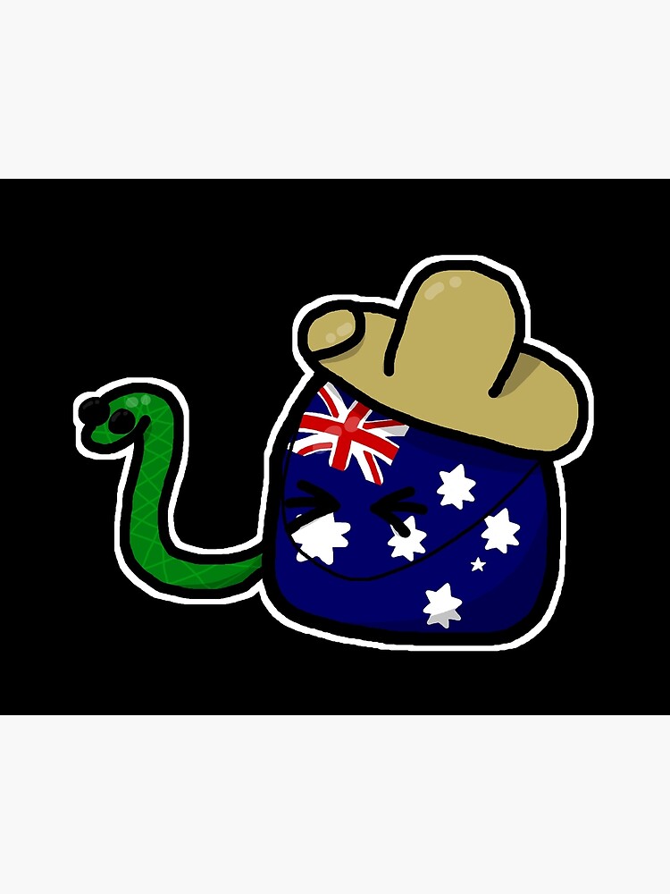 "Australia Countryball bitten by a snake - usball polandball ...