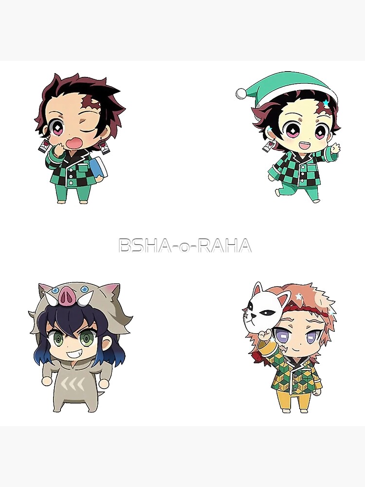 "Kimetsu No Yaiba Chibi Pack" Art Print for Sale by BSHA-o-RAHA | Redbubble