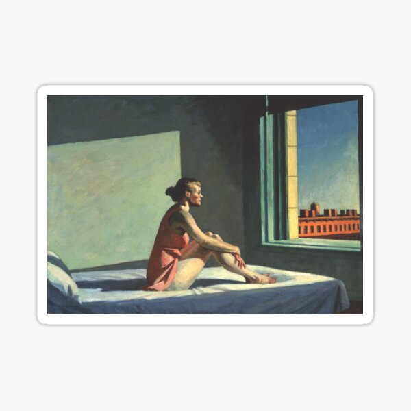 "Edward Hopper - Morning Sun (1952). American Realism" Sticker for Sale ...