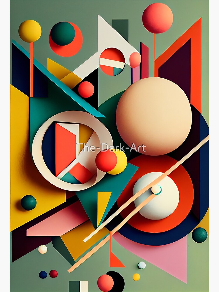 "Bauhaus Geometric and Dynamic Art" Poster for Sale by The-Dark-Art ...