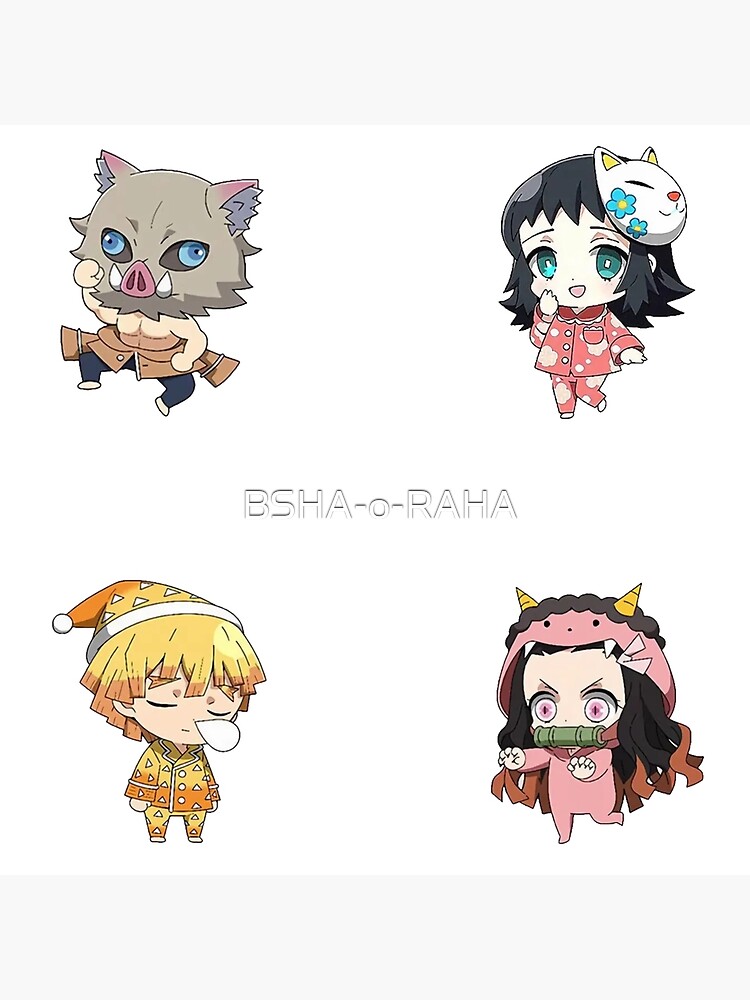 "Kimetsu No Yaiba Chibi Pack" Poster for Sale by BSHA-o-RAHA | Redbubble