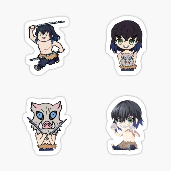 "Kimetsu No Yaiba Chibi Pack" Sticker for Sale by BSHA-o-RAHA | Redbubble