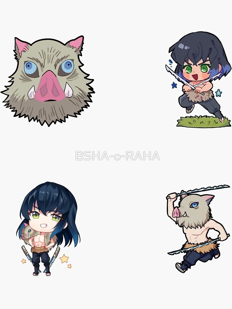 "Kimetsu No Yaiba Chibi Pack" Sticker for Sale by BSHA-o-RAHA | Redbubble