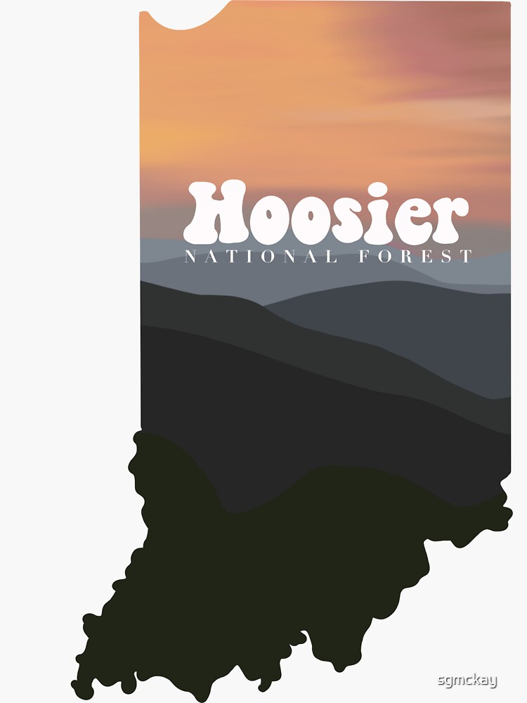 "Hoosier National Forest" Sticker for Sale by sgmckay | Redbubble
