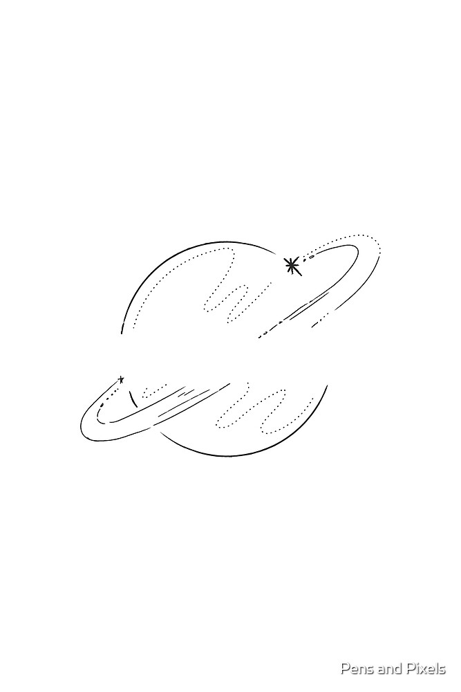 "Planet Sketch Digital Download | Astrological Line Art Printable Art ...