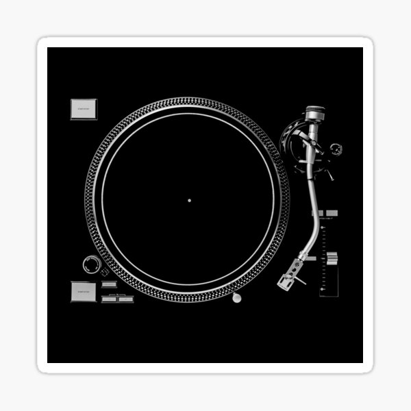 "Turntable Retro" Sticker for Sale by DavidLoblaw | Redbubble