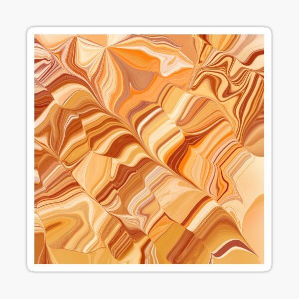 "Marble inspired with a touch of toffee " Sticker for Sale by ...