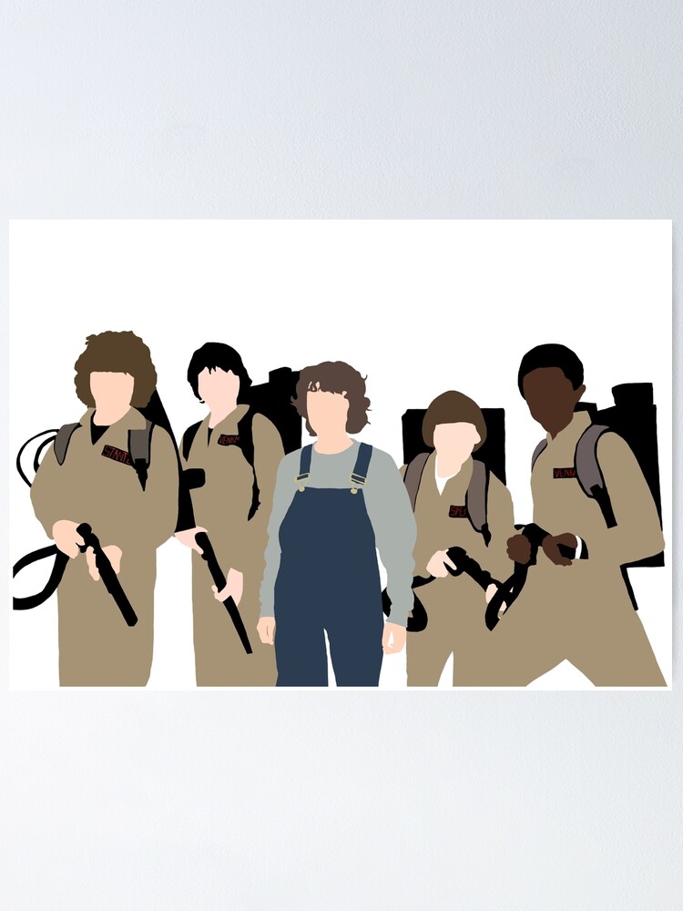 "Minimalist Stranger Things Squad " Poster by LouisePower | Redbubble