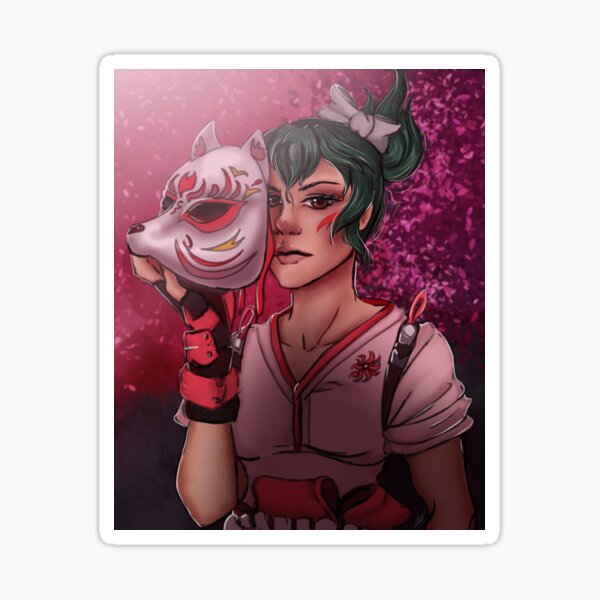 "Kiriko" Sticker for Sale by MaxeroniDoodles | Redbubble