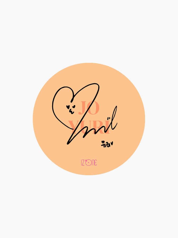 "IZ*ONE Jo Yuri Signature Sticker" Sticker for Sale by FOR7UNECA7 ...