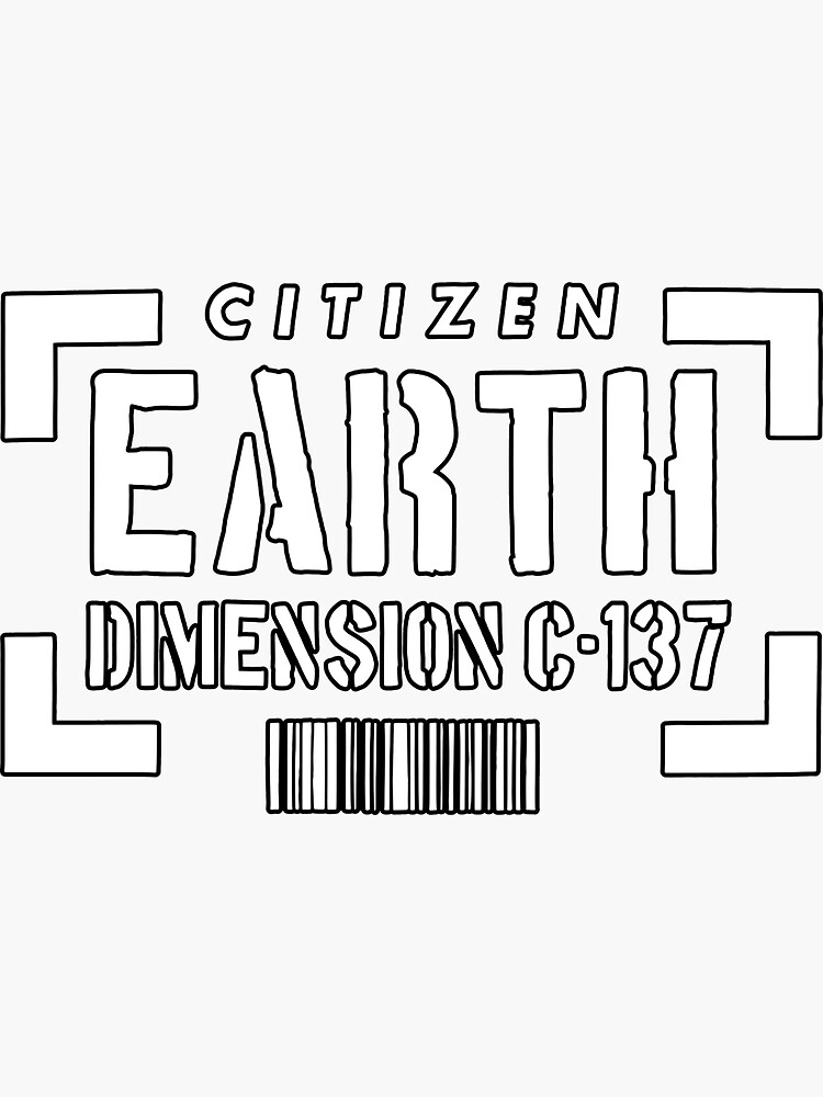 "Dimension C-137 | Funny | Cartoon | Memes | Rick and Morty | Stickers ...
