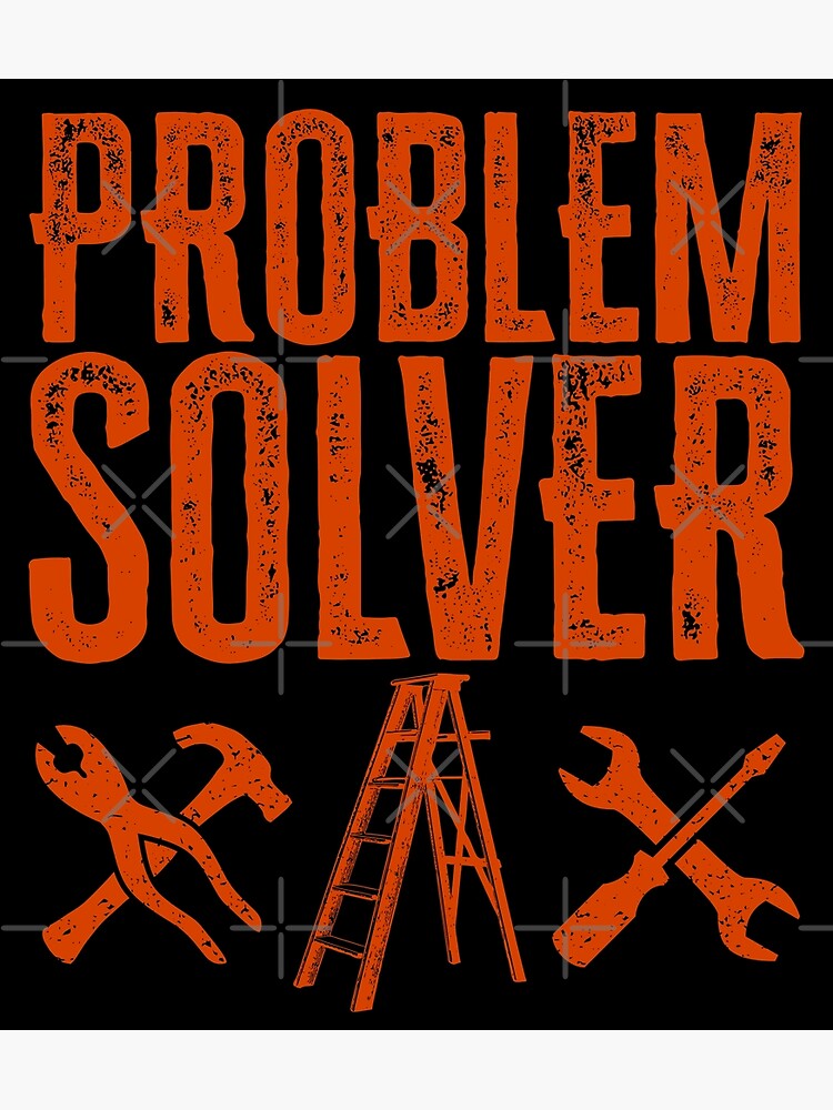 "Problem Solver: DIY - Do It Yourself - Orange" Poster for Sale by ...