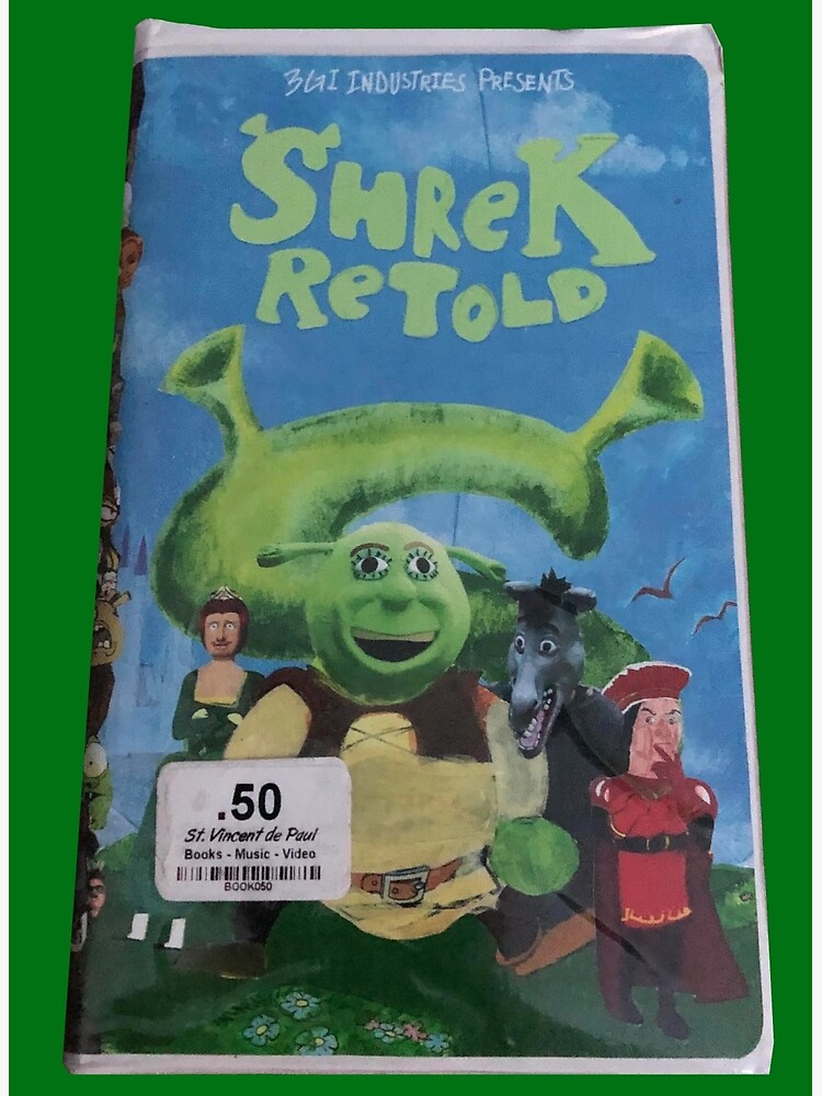 "Shrek Retold VHS" Art Print for Sale by fergyfilms | Redbubble