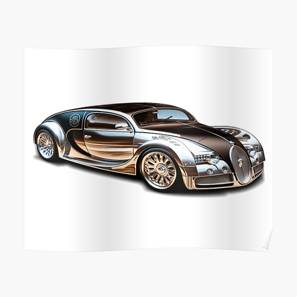 "Bugatti of the future sports a classic shape" Poster for Sale by ...