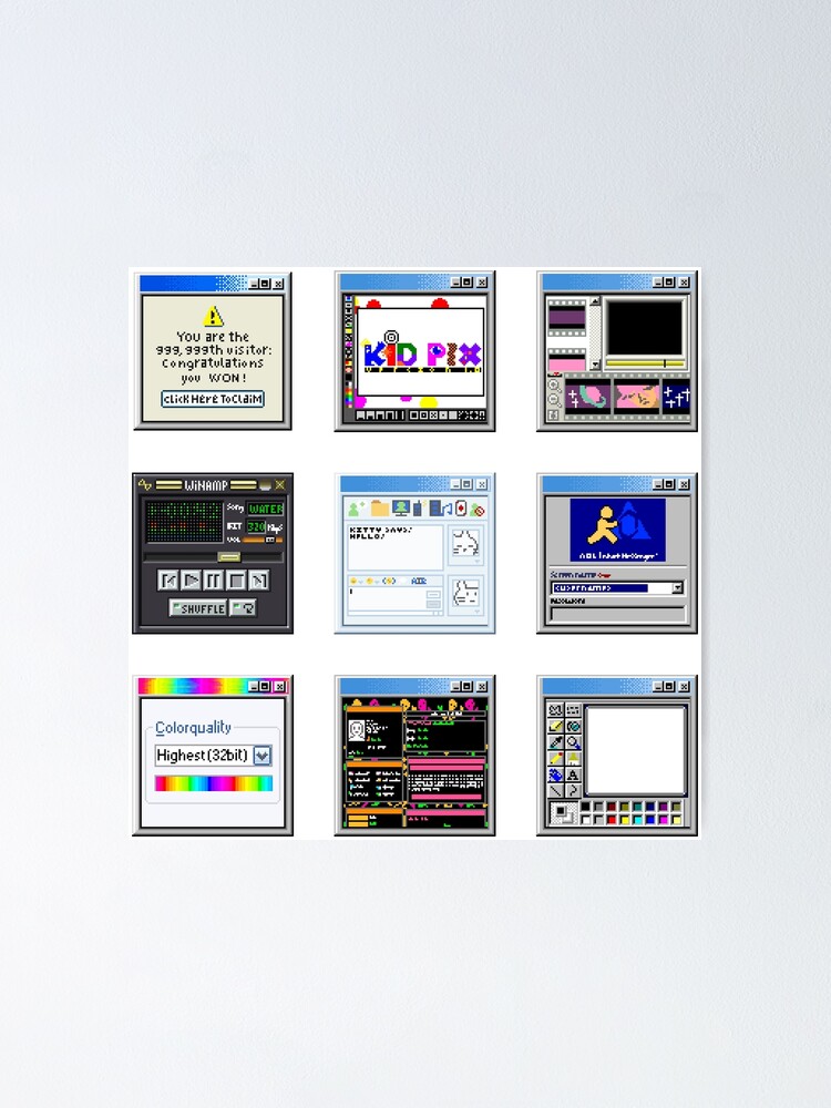 "Nostalgia Windows" Poster by Kicked-in-Teeth | Redbubble