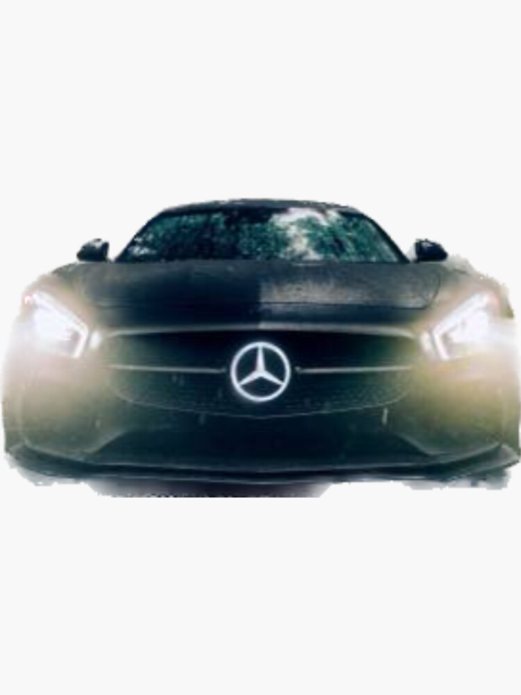 "Mercedes " Sticker for Sale by Haris--artist | Redbubble