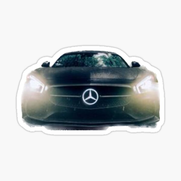 "Mercedes " Sticker for Sale by Haris--artist | Redbubble