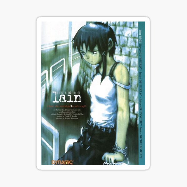 "Serial Experiments Lain" Sticker for Sale by talay-fonttns | Redbubble
