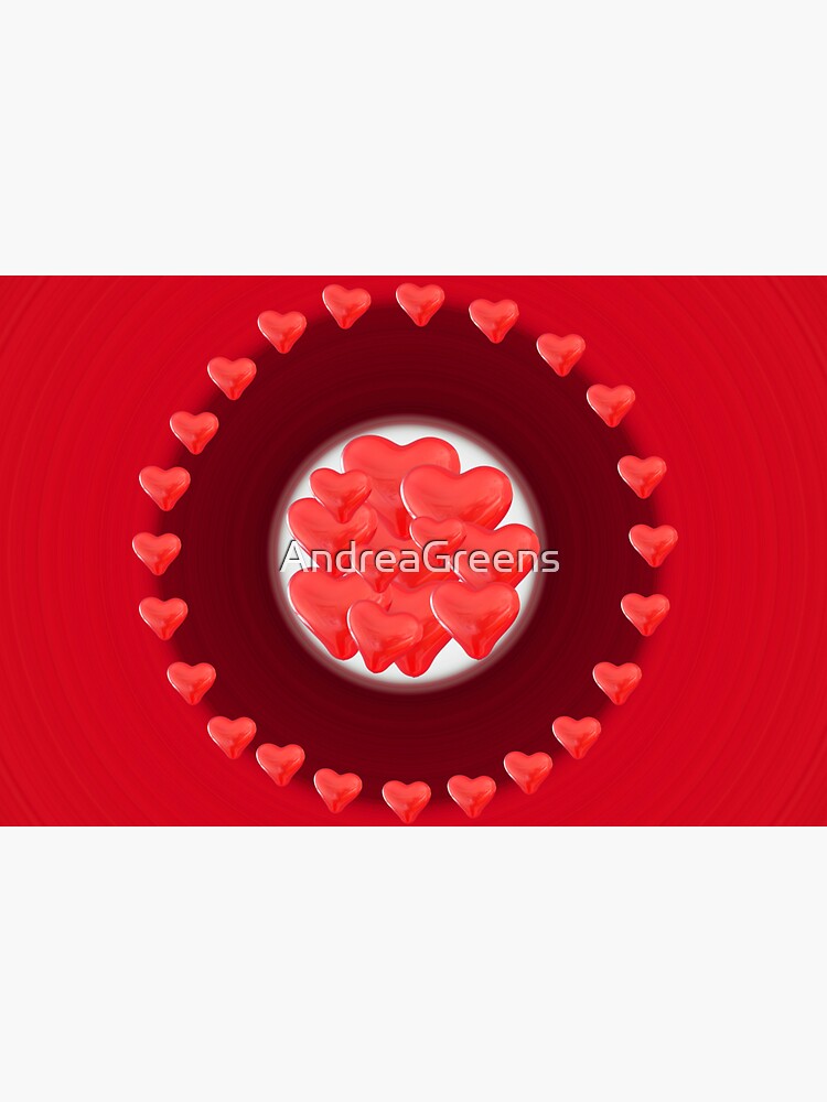 "A bunch of red hearts" Sticker for Sale by AndreaGreens | Redbubble
