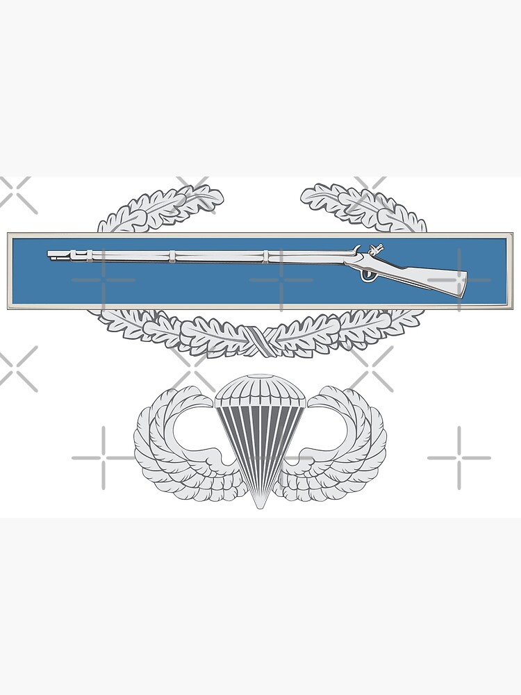 "Combat Infantry Badge and Airborne" Art Print by jcmeyer | Redbubble