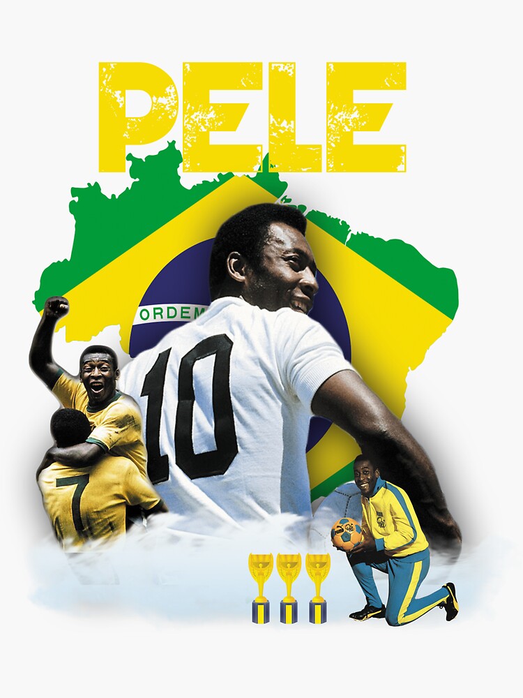"Pele, Pelé Rip Pele 1940-202" Sticker for Sale by thedesigners1 ...