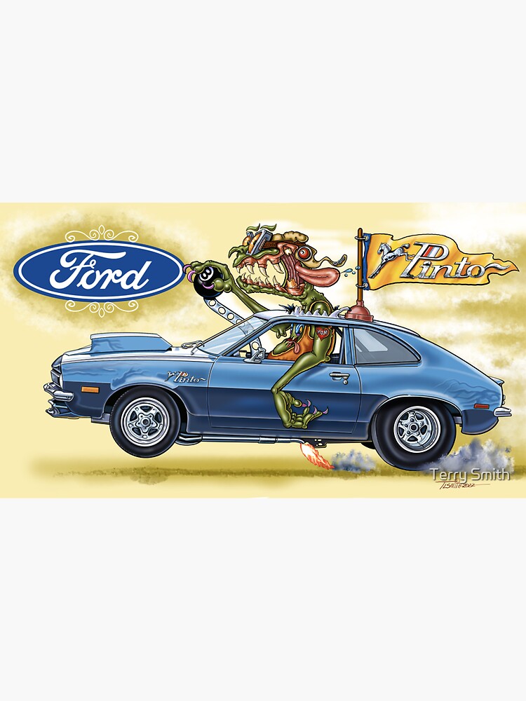 "Souped Up Pinto" Sticker for Sale by Terry Smith | Redbubble