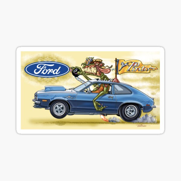 "Souped Up Pinto" Sticker for Sale by Terry Smith | Redbubble