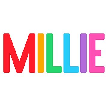 "Millie Name" Sticker for Sale by A-Personalised | Redbubble