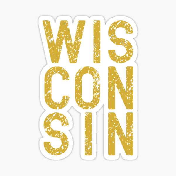 "Wisconsin Cheese Logo" Sticker for Sale by WearWisco | Redbubble